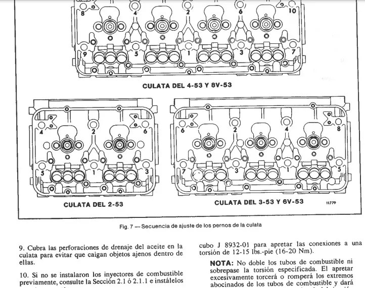 Manual de Taller Detroit Serie 53 Motor Diesel Reparación 253 353 453 ...