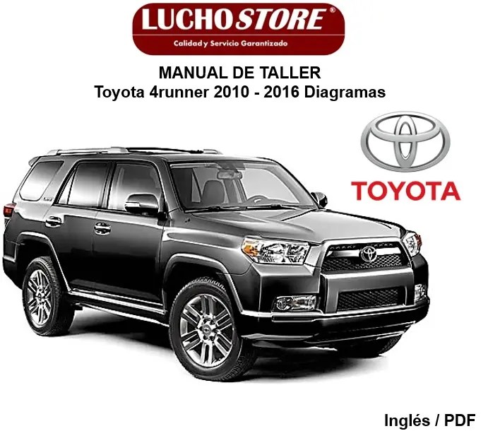 Manual de Taller Toyota 4runner 2010 - 2016 Diagramas | Manuales ...