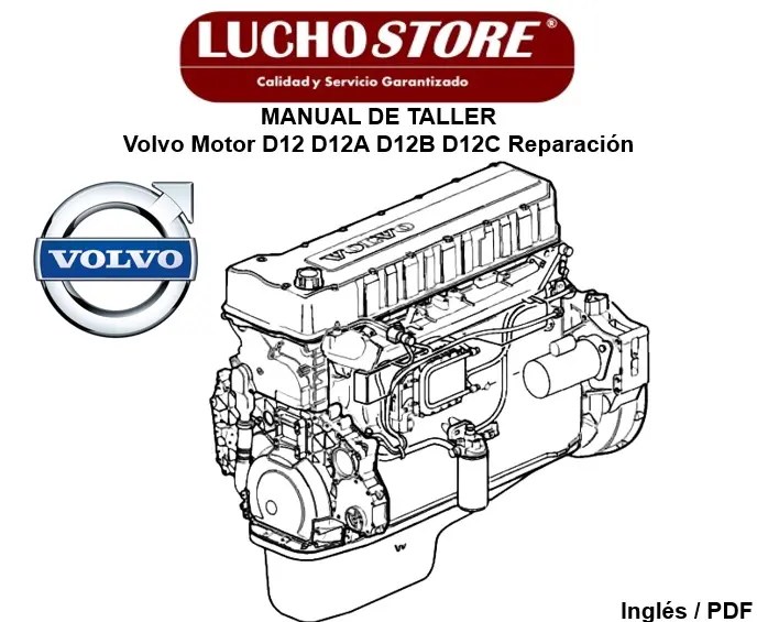 Manual de Taller Volvo Motor D12 D12A D12B D12C Reparación | Manuales Digitales LUCHOSTORE
