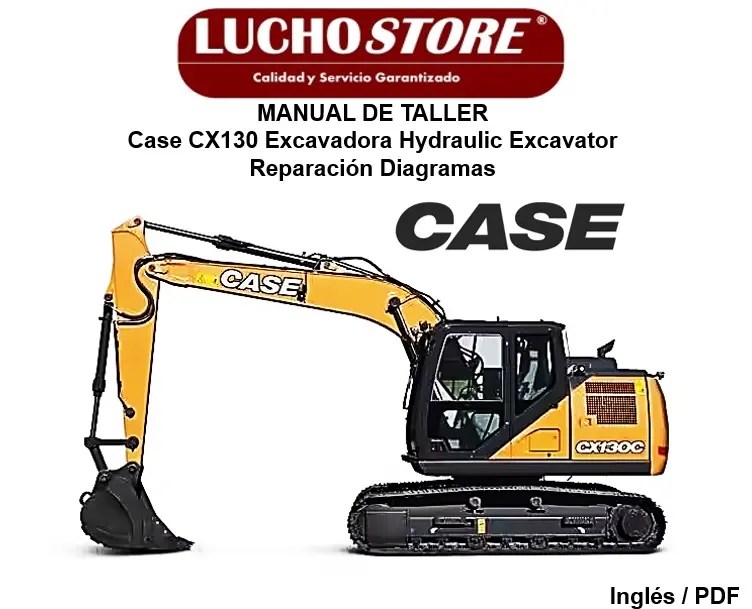 Case CX130 Excavadora Hydraulic Excavator Manual de Taller Diagramas ...