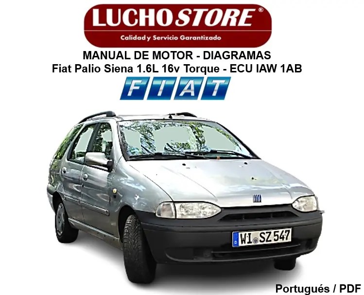 Fiat Palio Siena 1.6L 16v Torque Manual Diagramas Pruebas Eléctricas IAW 1AB | Manuales ...