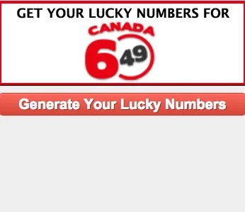 Get Your Lucky Numbers for Canada Lotto 649 - Lucky Number Dip