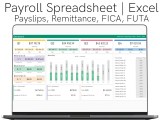 Pin Excel Payroll Spreadsheet 2025 Payroll Calculator With Pay Stubs