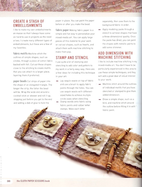 Book Review: Cloth Paper Scissors Book - Lynda Heines Fabric Design