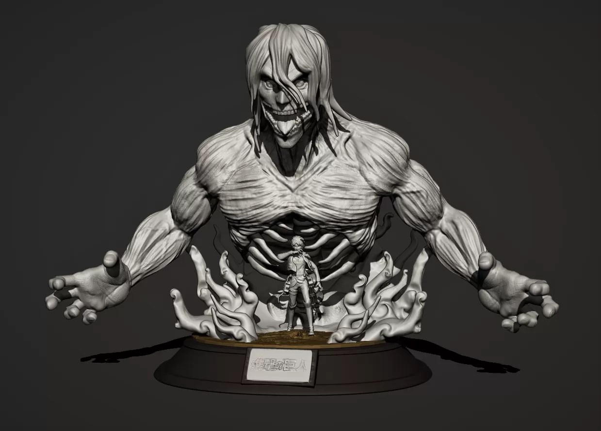 Eren Titan Transformation M3d Studio