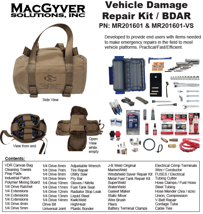 Field Expedient Repair Kit (FERK) / (BDAR) – MacGyver Solutions