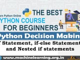 Python Decision Making Conditional Statement Using If Else Statement