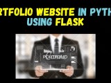 Portfolio Website In Python Using Flask 2026 Machine Learning Projects