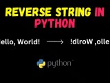 Latest Python Reverse String Program With Code Easiest Tutorial
