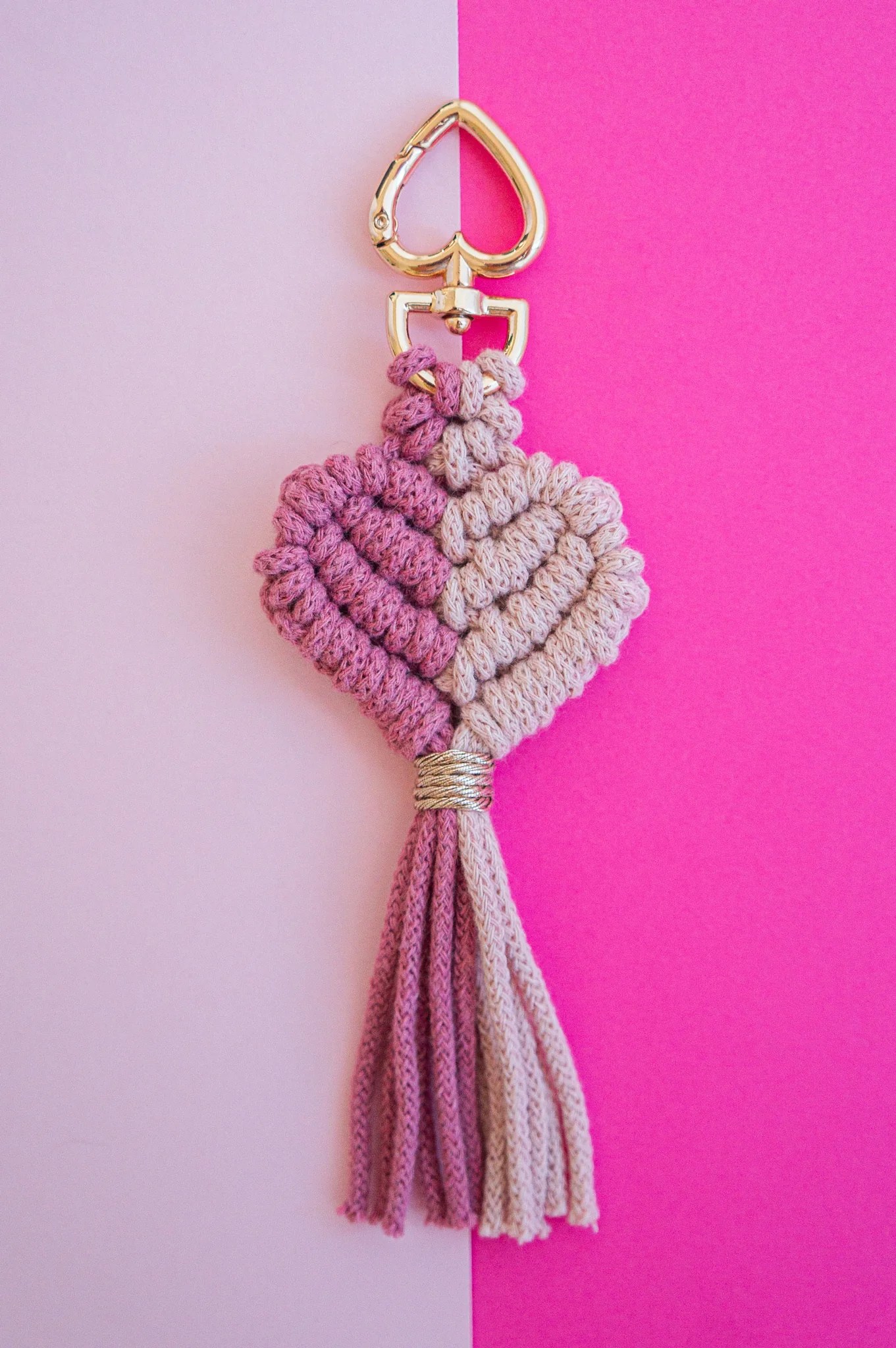 Cómo Hacer Un Llavero Corazón De Macramé Kit Diy Macranova