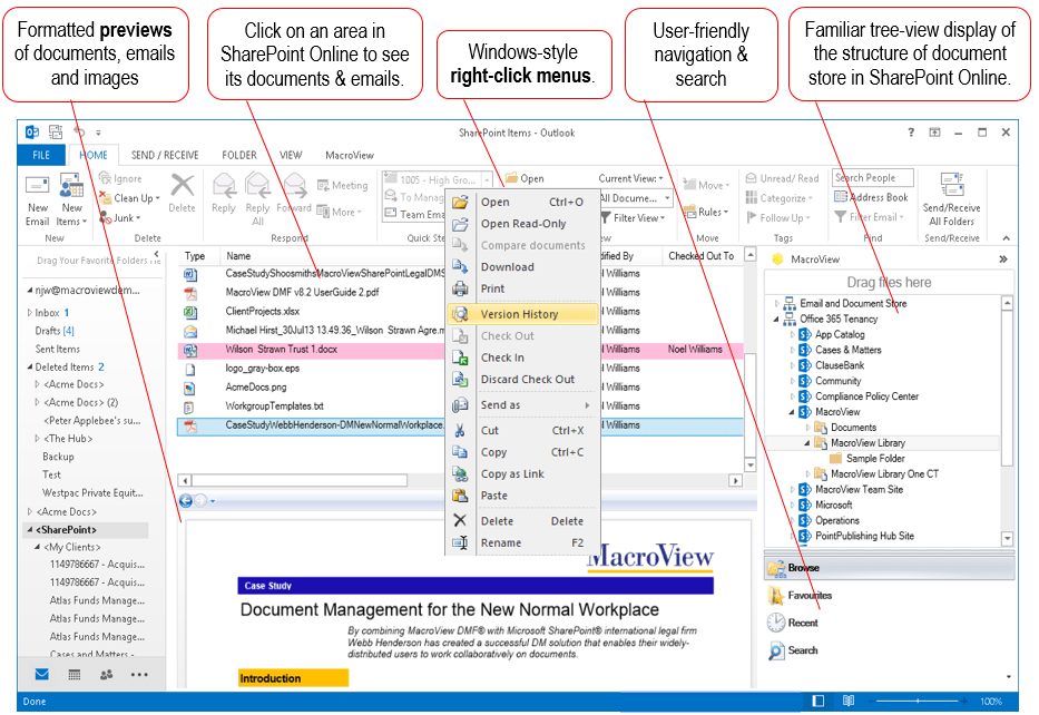 MacroView Support for Office 365 / SharePoint Online – MacroView