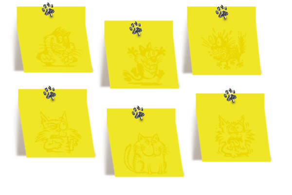 Kitty post-it notes freebie | Scrap and Other Stuff