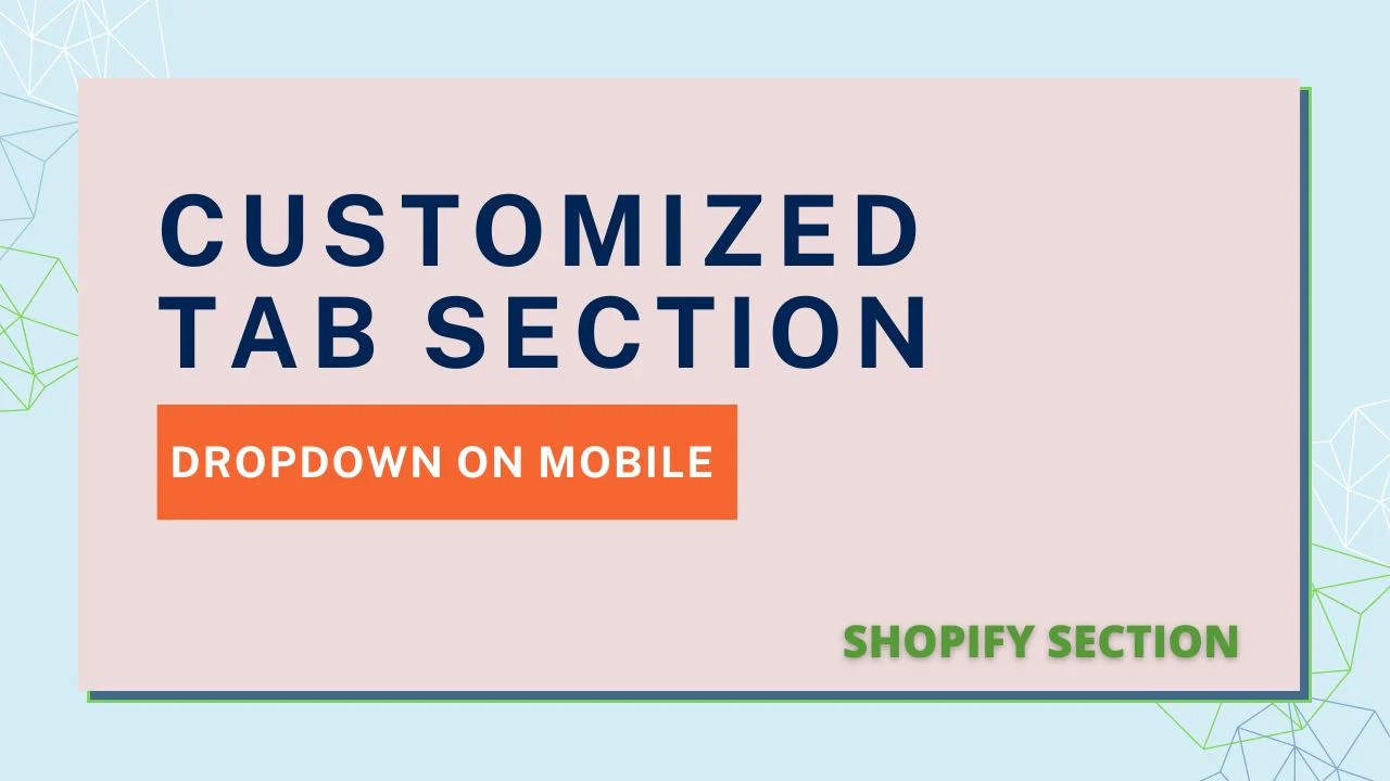 Customized Tab Section Dropdown On Mobile Made4uo