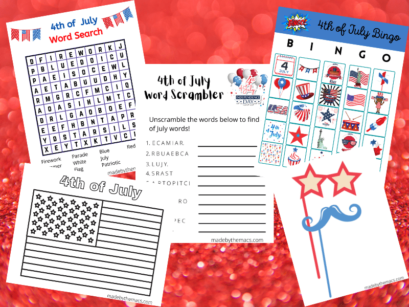 Super Fun, Free July 4th Printables! - Made By The Mac's