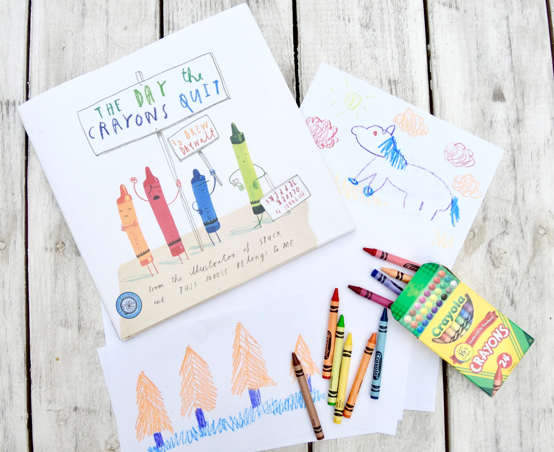 MaiStoryBook Library: The Day the Crayons Quit + Reading Buddy Craft ...