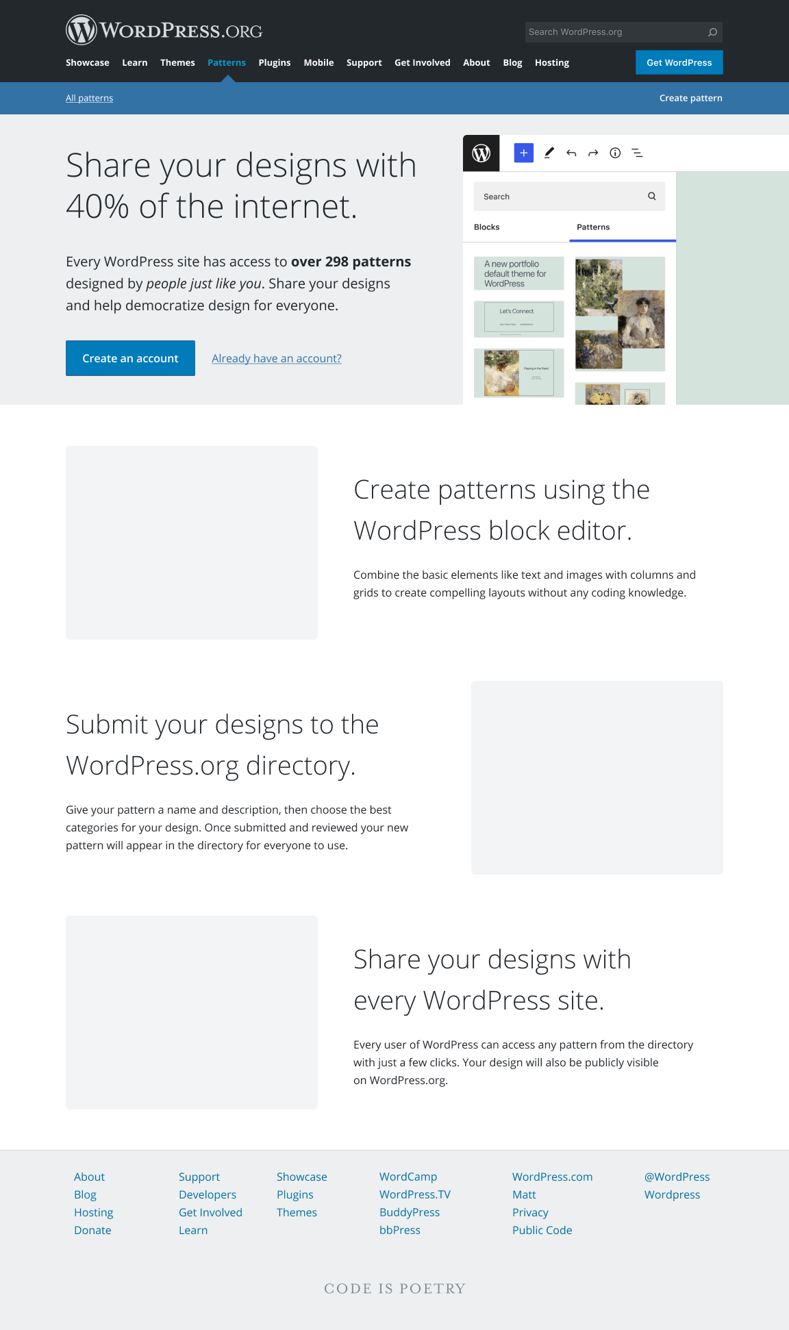 Patterns Directory Make Wordpress Design
