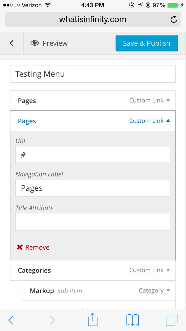 Testing Menus in the Customizer – Make WordPress Test