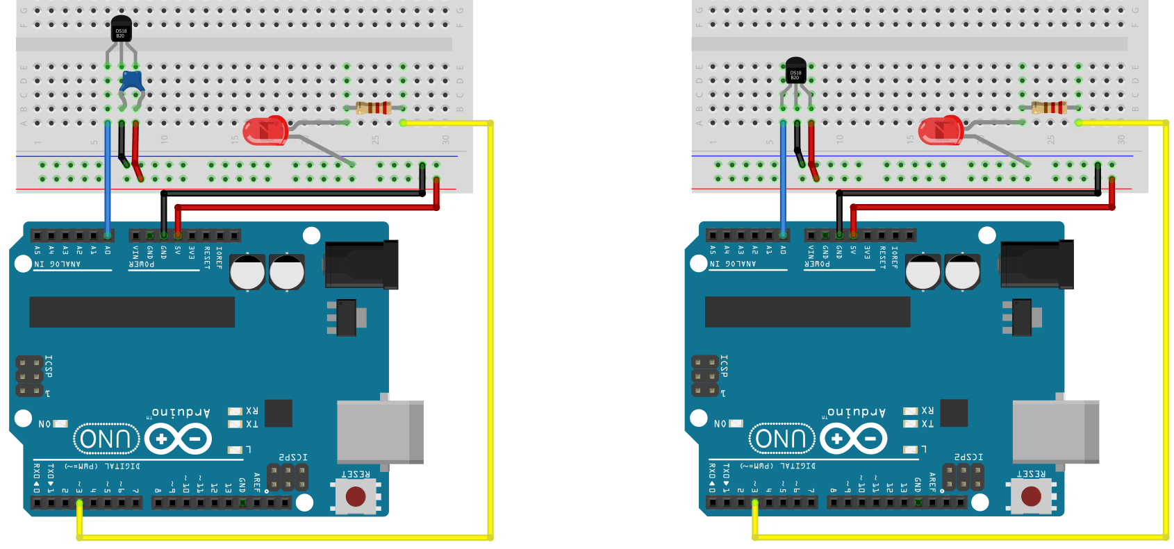 Hall Effect Arduino Circuit Diagram