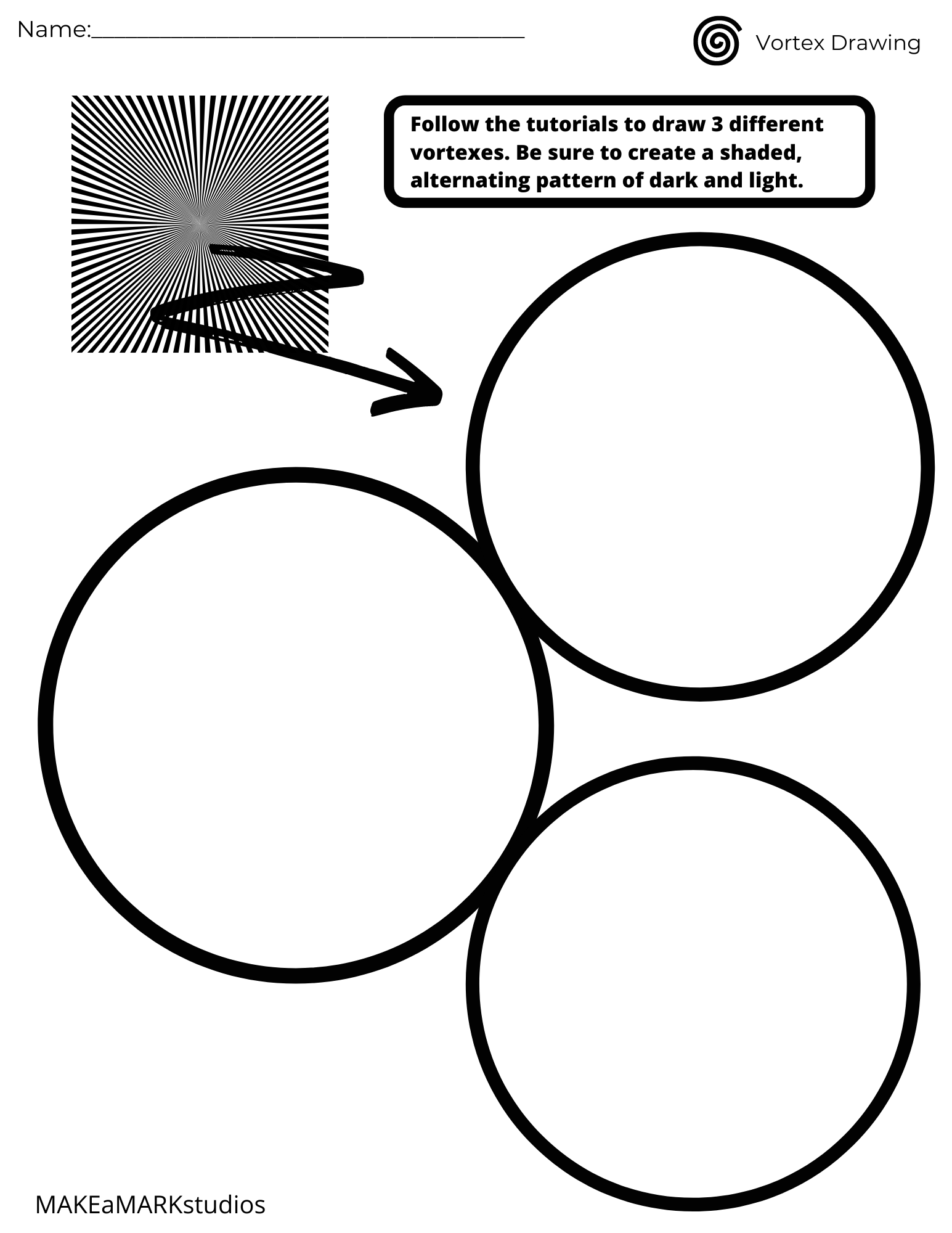 vortex-worksheet » Make a Mark Studios