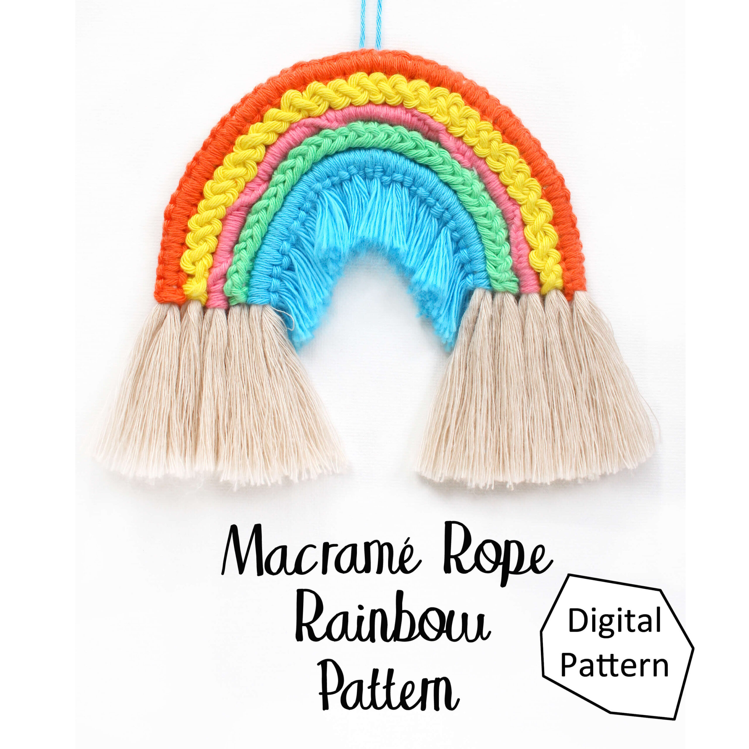 Macrame rainbow pattern