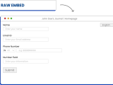 Form Embeds Easily Integrate Forms Into Your Website Makeforms