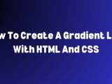 How To Create A Gradient Line With Html And Css Makemychance