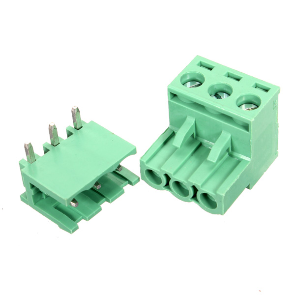 Pluggable Terminal Block 3 Pin 5.08mm Pitch KF2EDGR-5.08-3P | Makers ...