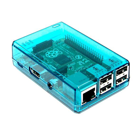 Raspberry Pi 3 Case Blue | Makers Electronics