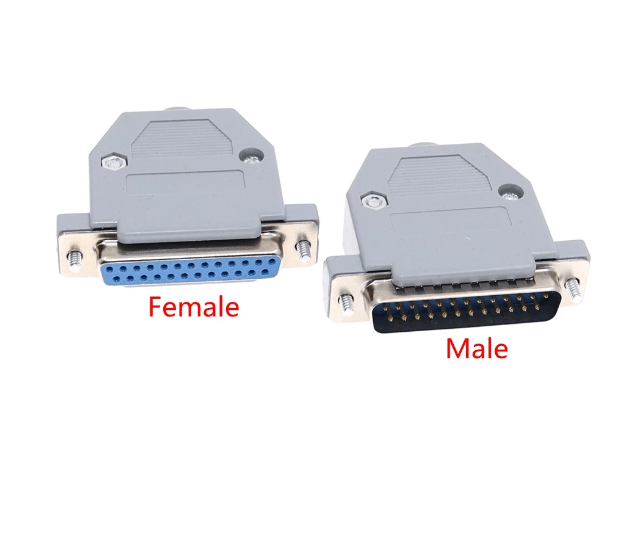 Parallel Port DB25 25 Pin Wire Solder Connector + Plastic Shell Cover ...