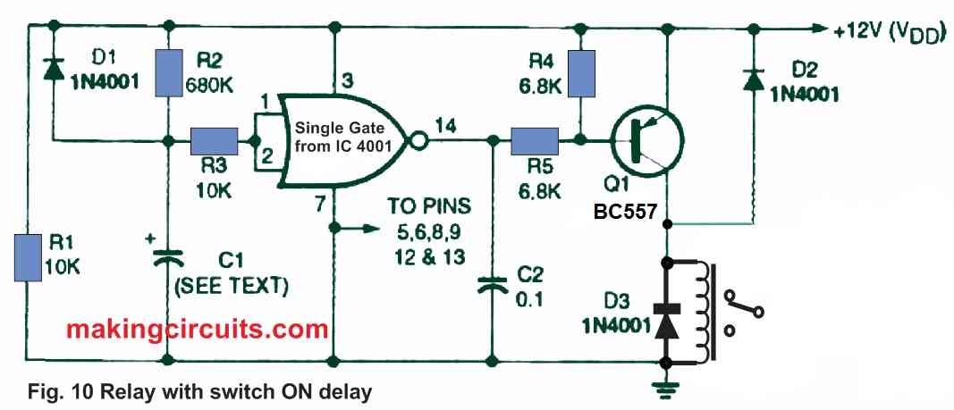 Simple On Delay Timer Circuit Diagram Wiring Diagram