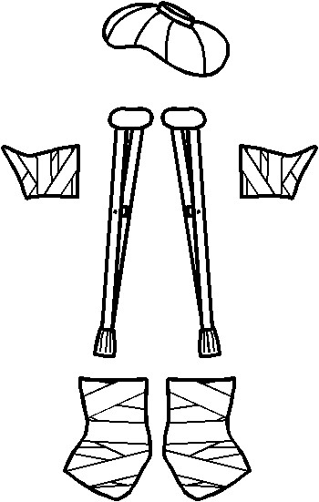 Injured Paper Doll Friends - MakingFriends