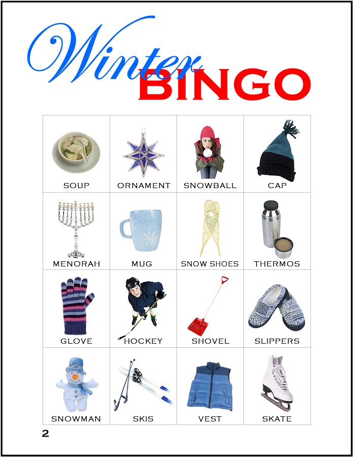 Winter Bingo - MakingFriends