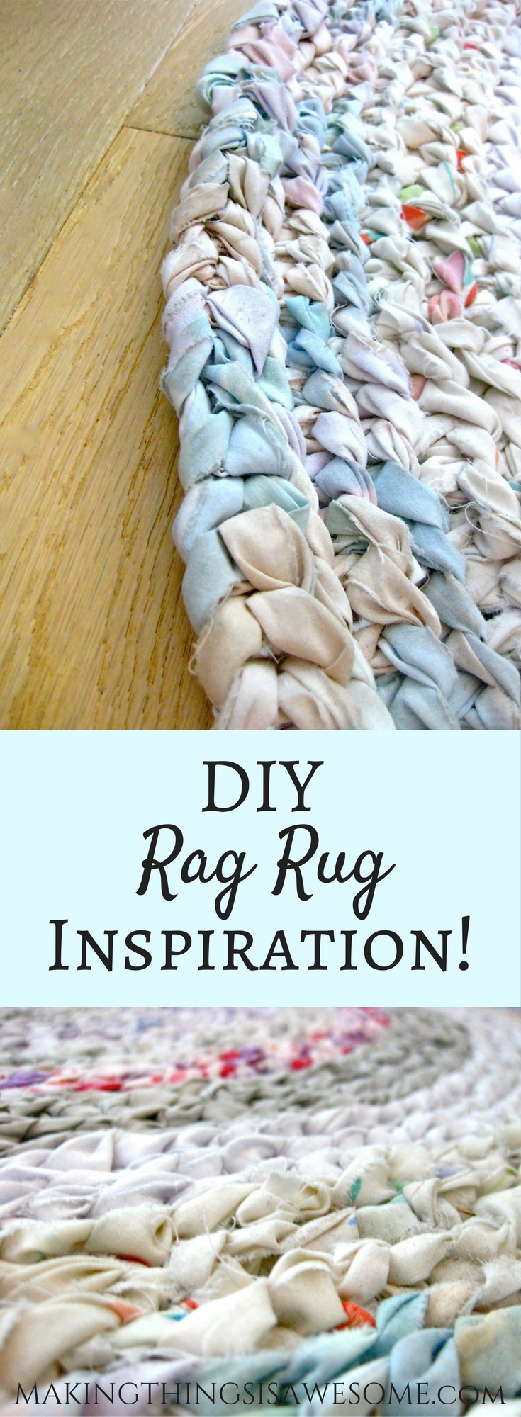 My First Rag Rug! - Made From Old Flat Sheets! - Making Things is Awesome