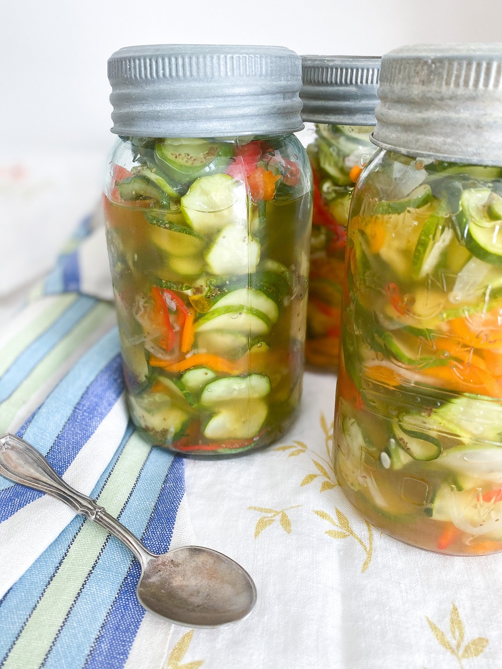 Most Delicious & Easy Sweet Refrigerator Pickles Recipe EVER! - Making ...