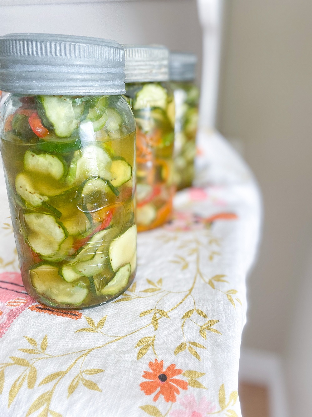 Most Delicious & Easy Sweet Refrigerator Pickles Recipe EVER! - Making ...