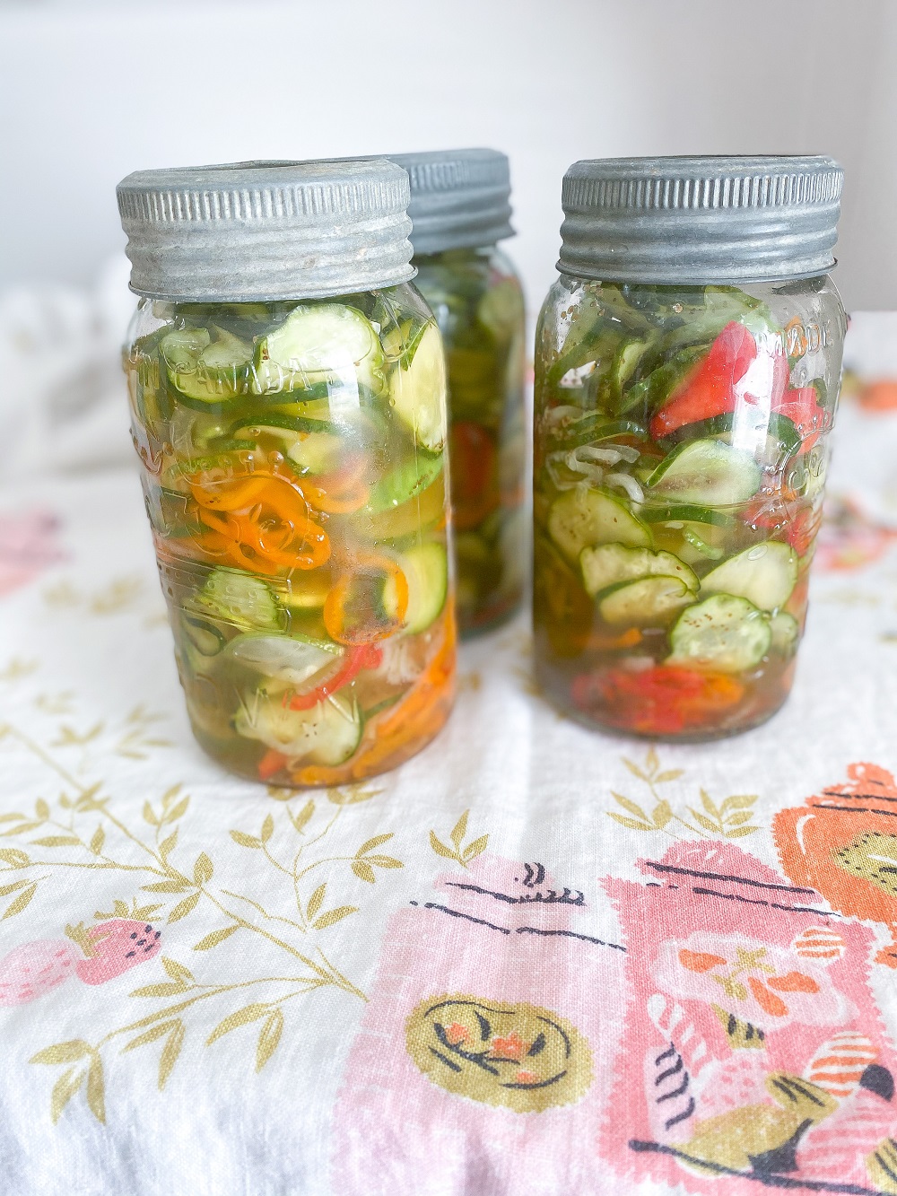 Most Delicious & Easy Sweet Refrigerator Pickles Recipe EVER! - Making ...