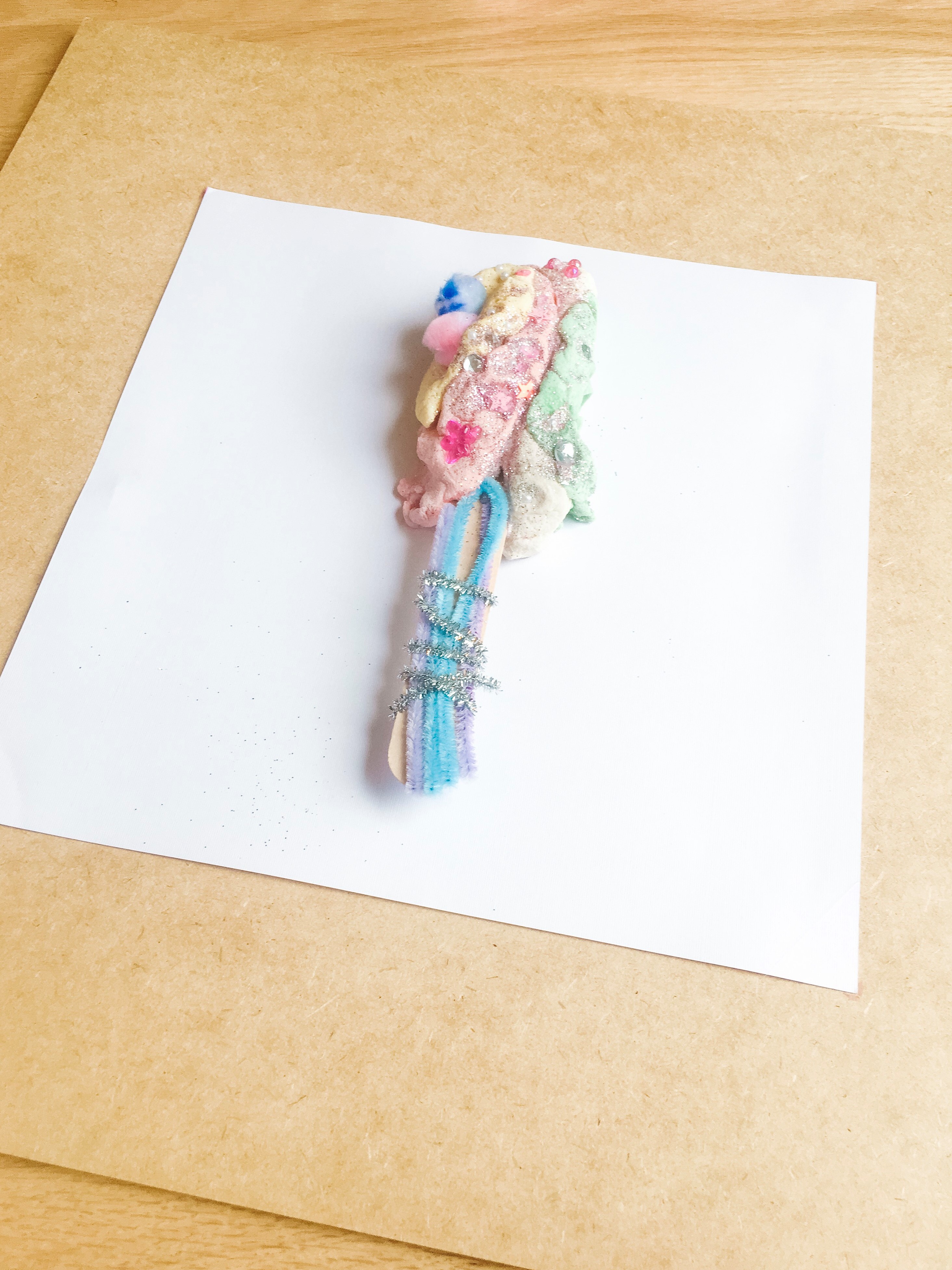 How to Frame a Sculpture - Ivy's Framed Popsicle Art - Making Things is ...