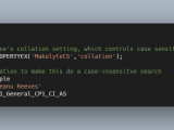 Case Sensitivity In Sql Server Makolyte