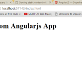 First Angularjs Application With Visual Studio