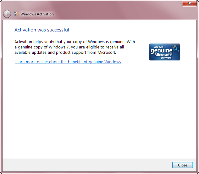 Activate Windows 7 | Programming is my life