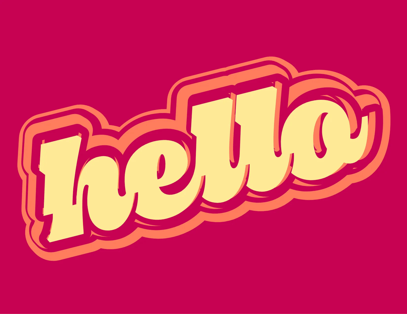 Hello Retro Card Mamabsmessages