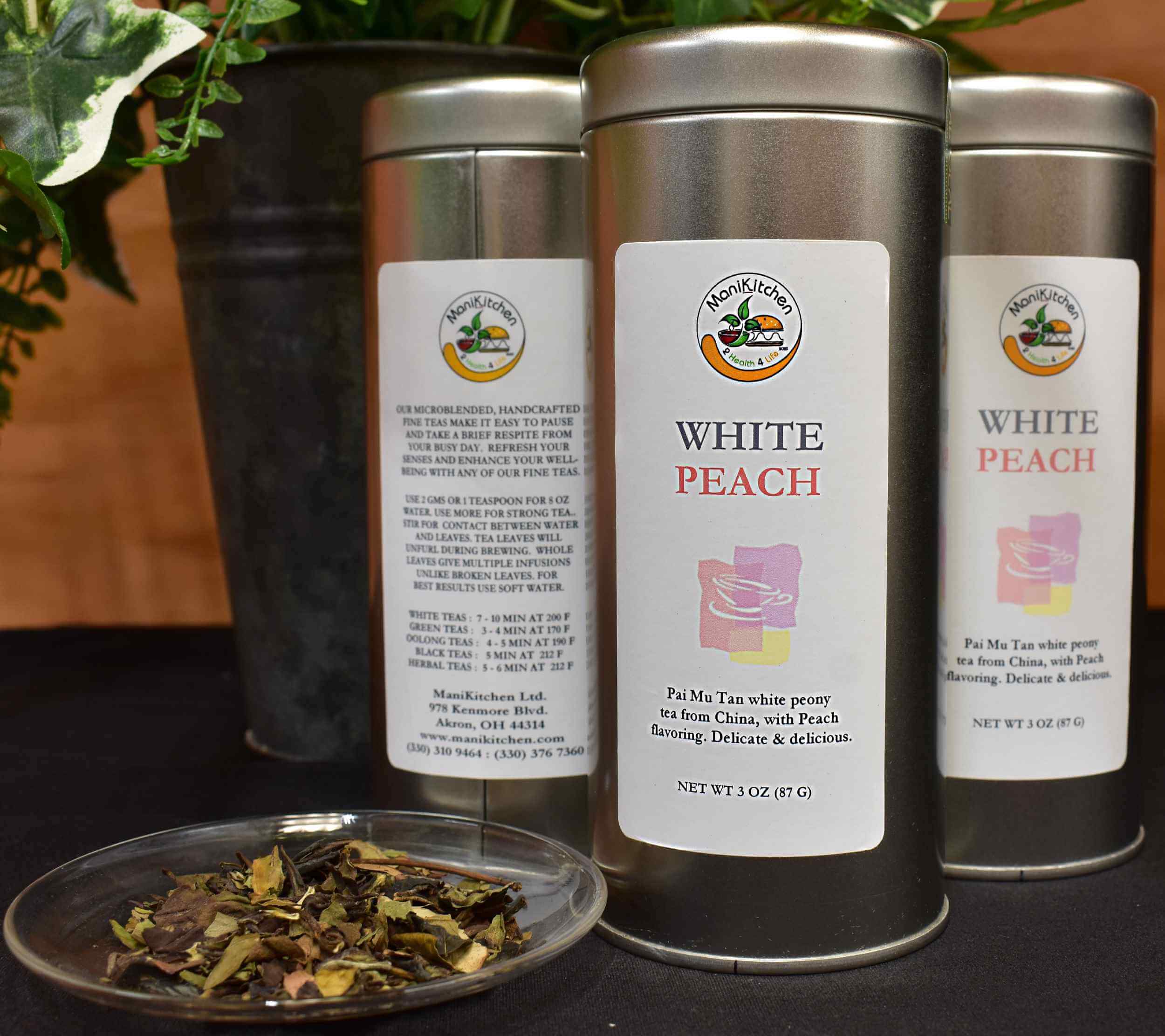 White Peach - Manikitchen - The best online tea store in the USA
