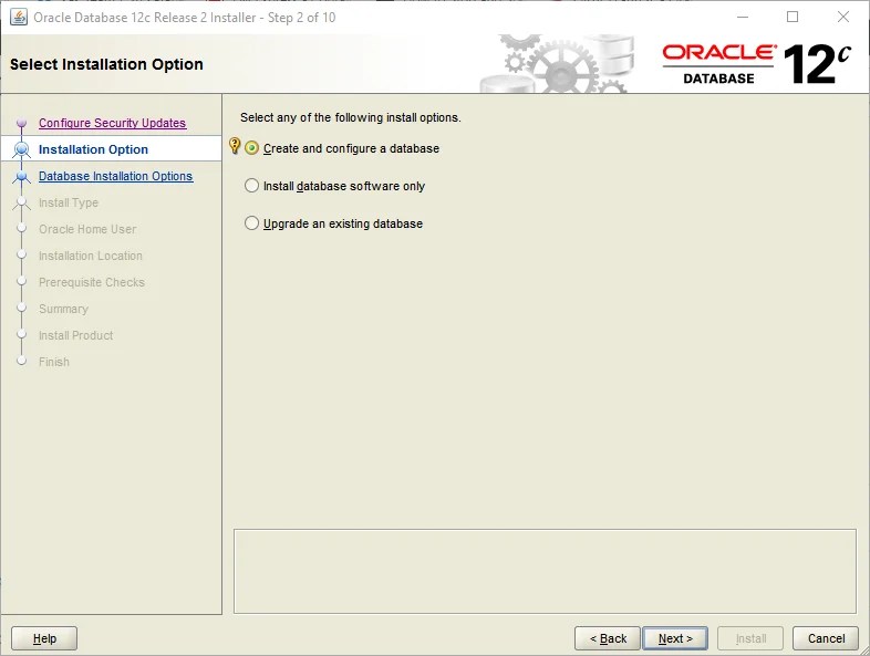 Oracle 12c Installation Step 2 Manjaro Dot Site