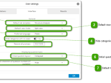 User Settings Interface