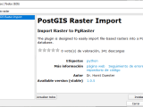 Importar Raster A Postgis Con El Plugin De Qgis Postgis Raster Import