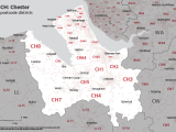 Map Of Ch Postcode Districts Chester Maproom