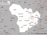 Map Of Hx Postcode Districts Halifax Maproom