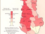 Albania Map Population Density 1990 Mapsof Net