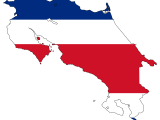 Costa Rica Flag Map Mapsof Net