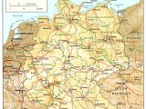 Germany Shading Relief Map Mapsof Net